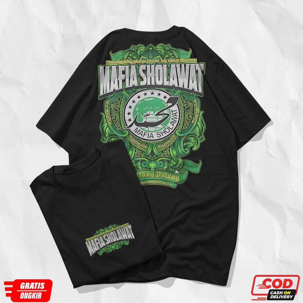Jual Kaos Mafia Sholawat Baju Santri Cinta Sholawat Terbaru Viral Keren ...