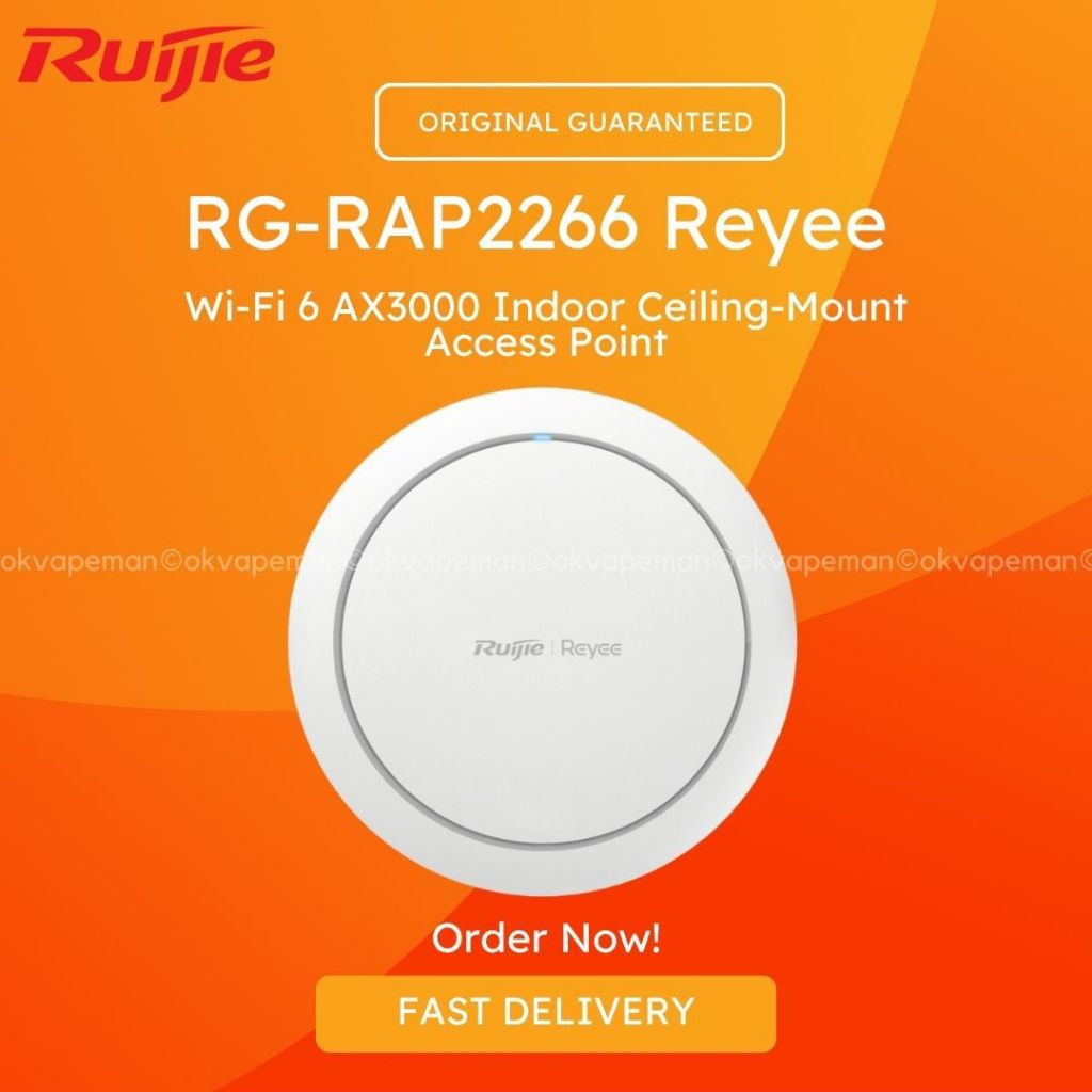 Jual Ruijie Reyee RG-RAP2266 Wi-Fi 6 AX3000 Ceiling Mount Access Point ...