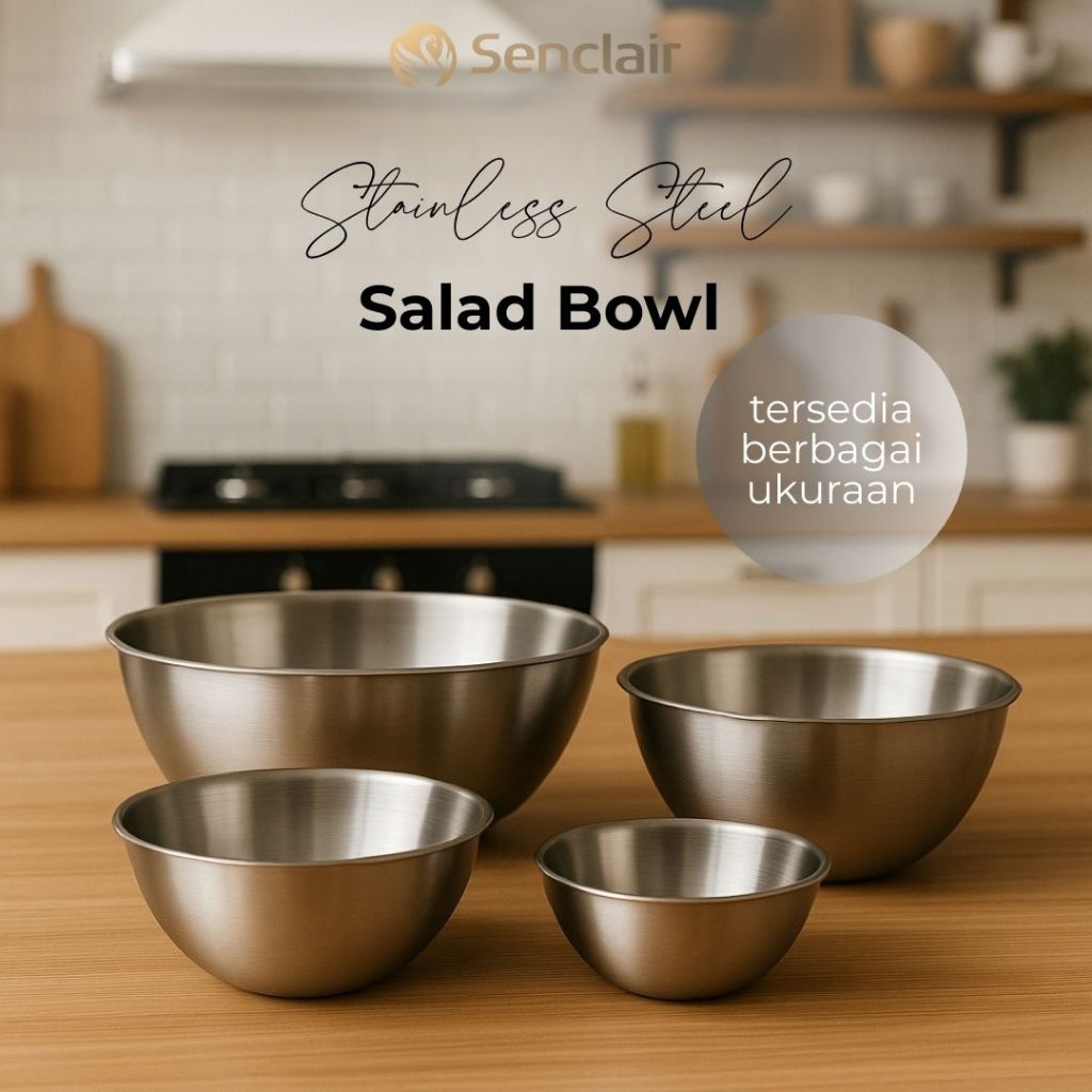 Jual SENCLAIR Mangkok Saji Mangkuk Sayur Buah 11-29cm Estetik Tahan ...