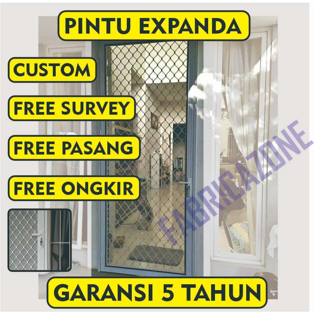 Jual Fabricazone | Pintu Expanda Anti Nyamuk | Pintu Ram Nyamuk | Pintu Amplimesh | Pintu Kawat ...