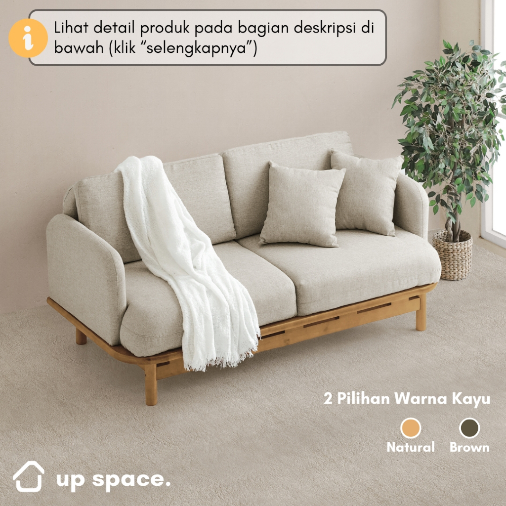 Jual Up Space Hira Sofa / Sofa Kayu Minimalis Korea Modern / Sofa 2 ...