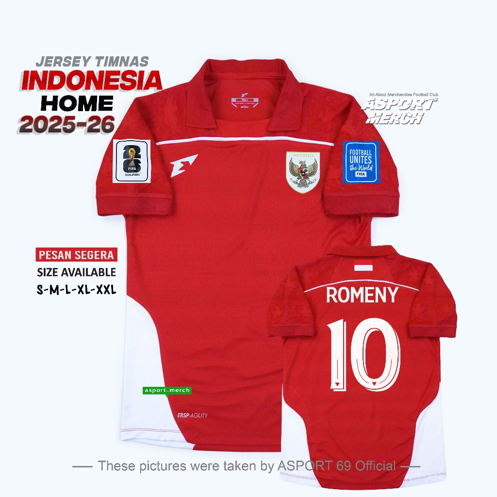 Jual JERSEY TIMNAS INDONESIA HOME KIT ERSPO TERBARU 2025 2026 JERSI ...