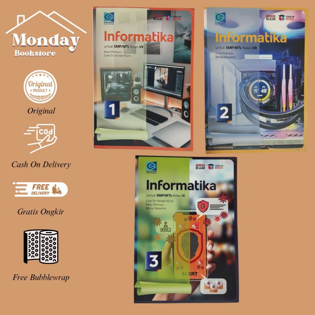 Jual GRAFINDO SMP - Informatika untuk SMP/MTs Kelas 7,8,9 KURIKULUM MERDEKA | Shopee Indonesia