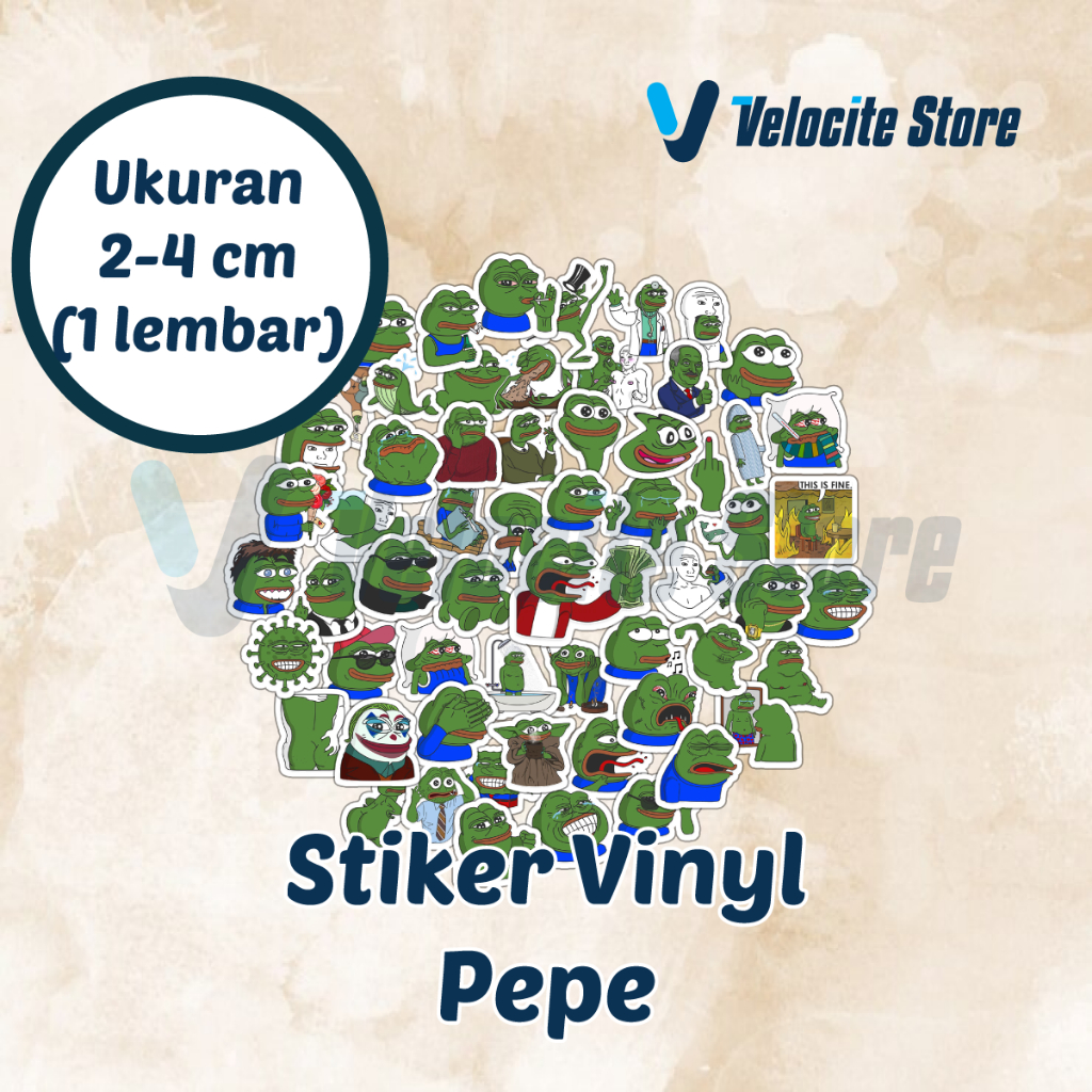 Jual Stiker Vinyl Pepe Ukuran 2-4 cm (1 lembar) | Shopee Indonesia
