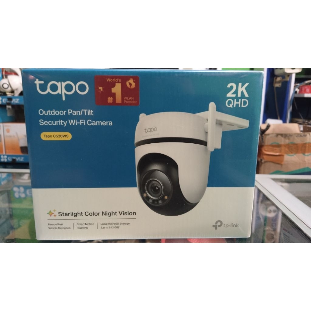 Jual TP-LINK TAPO C520WS 2K QHD CCTV Outdoor pan/tilt securyti WI-FI Camera | Shopee Indonesia