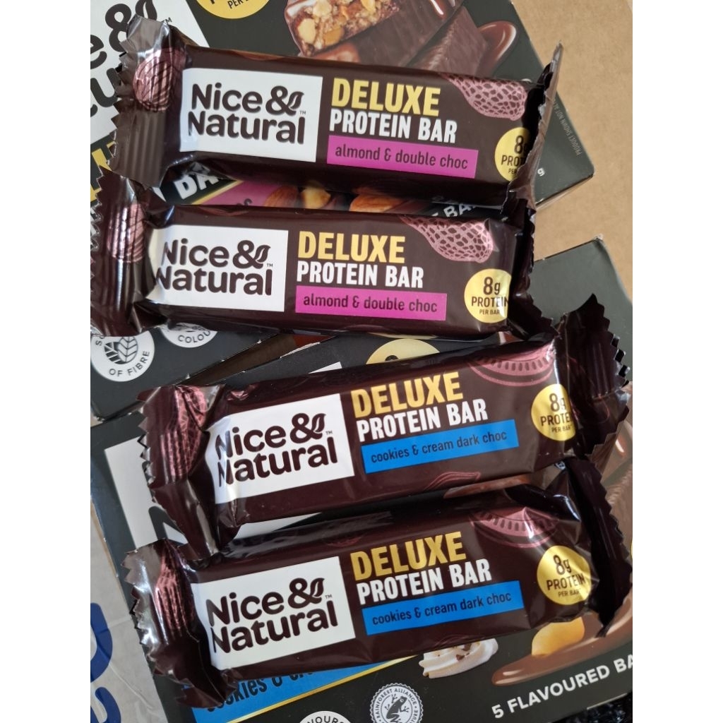 Jual Nice and Natural Protein Bar 40gr/cemilan sehat anak gym | Shopee ...