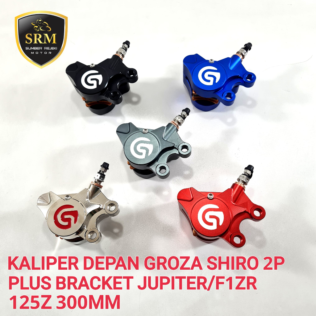 Jual Kaliper Depan Groza 2P Shiro Plus Bracket Jupiter/F1ZR/125Z 300MM | Shopee Indonesia