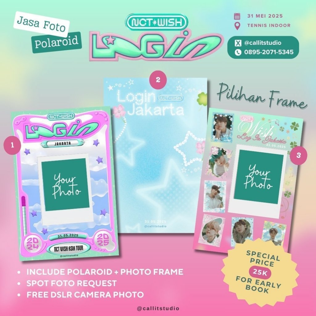 Jual NCT WISH LOGin Frame Foto Polaroid | Shopee Indonesia