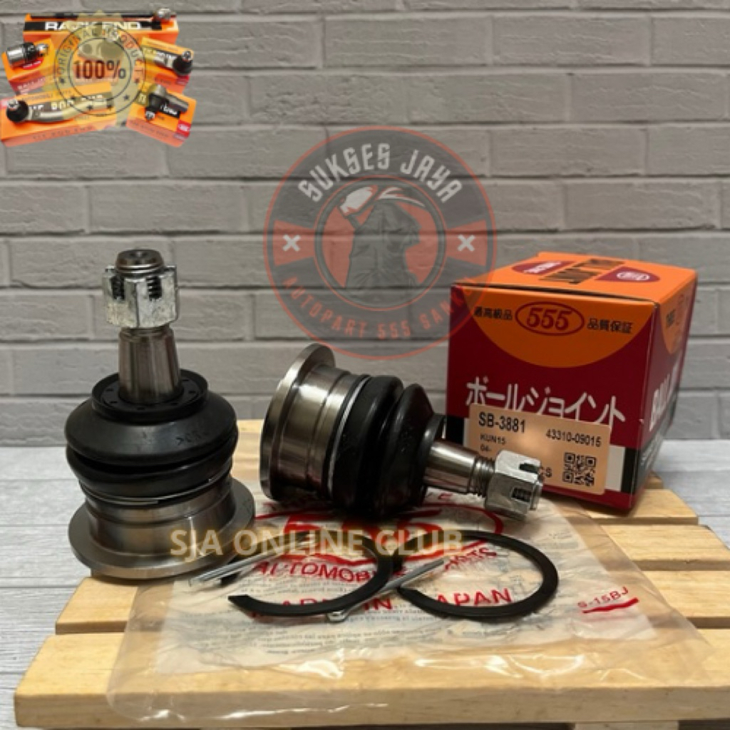 Jual BALL JOINT UP ATAS INNOVA REBOUND FORTUNER HILUX SINGEL CABIN DOUBLE CABIN MEREK 555 ...