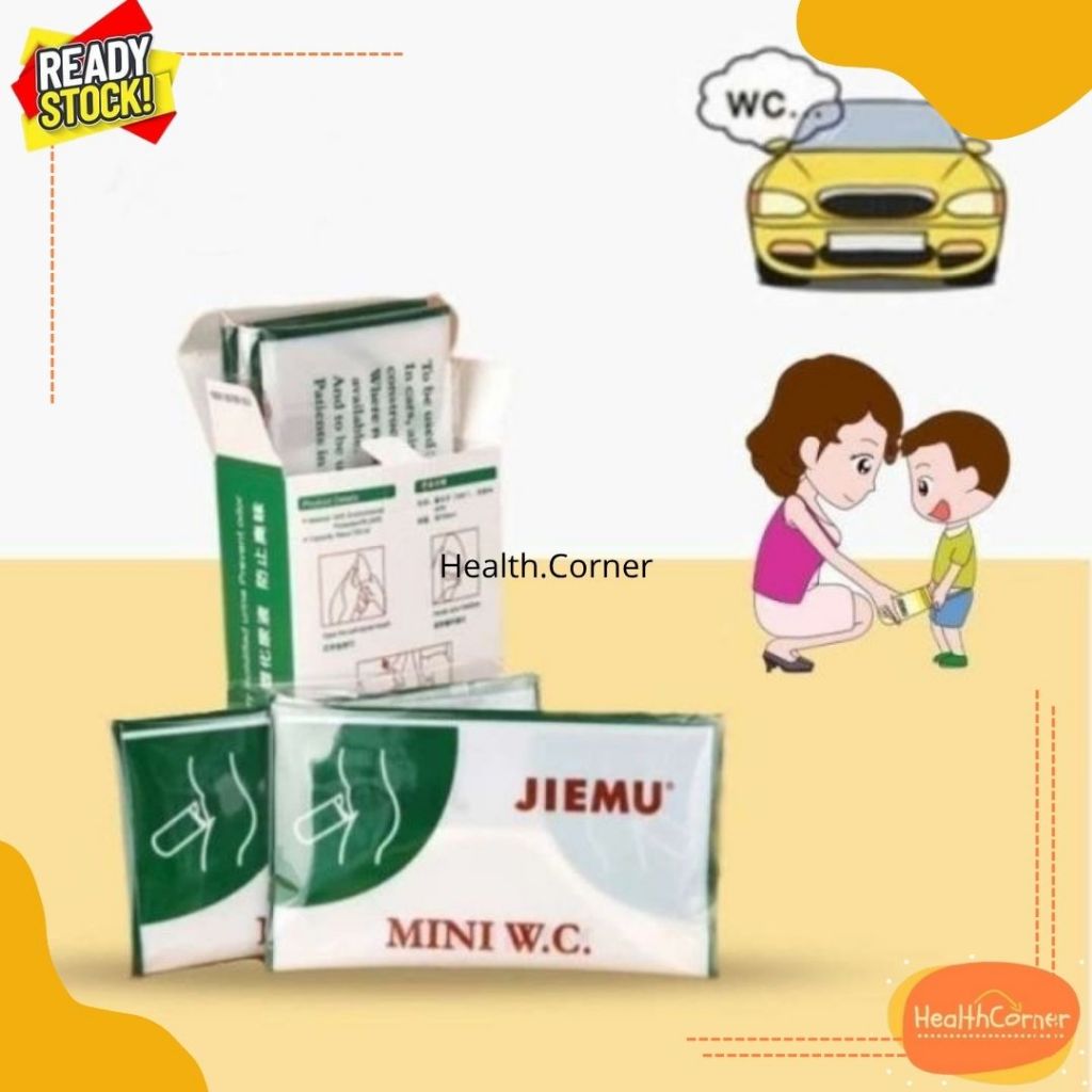 Jual Jiemu Mini WC Portable Disposable / Toilet Kantung Pipis Pispot ...