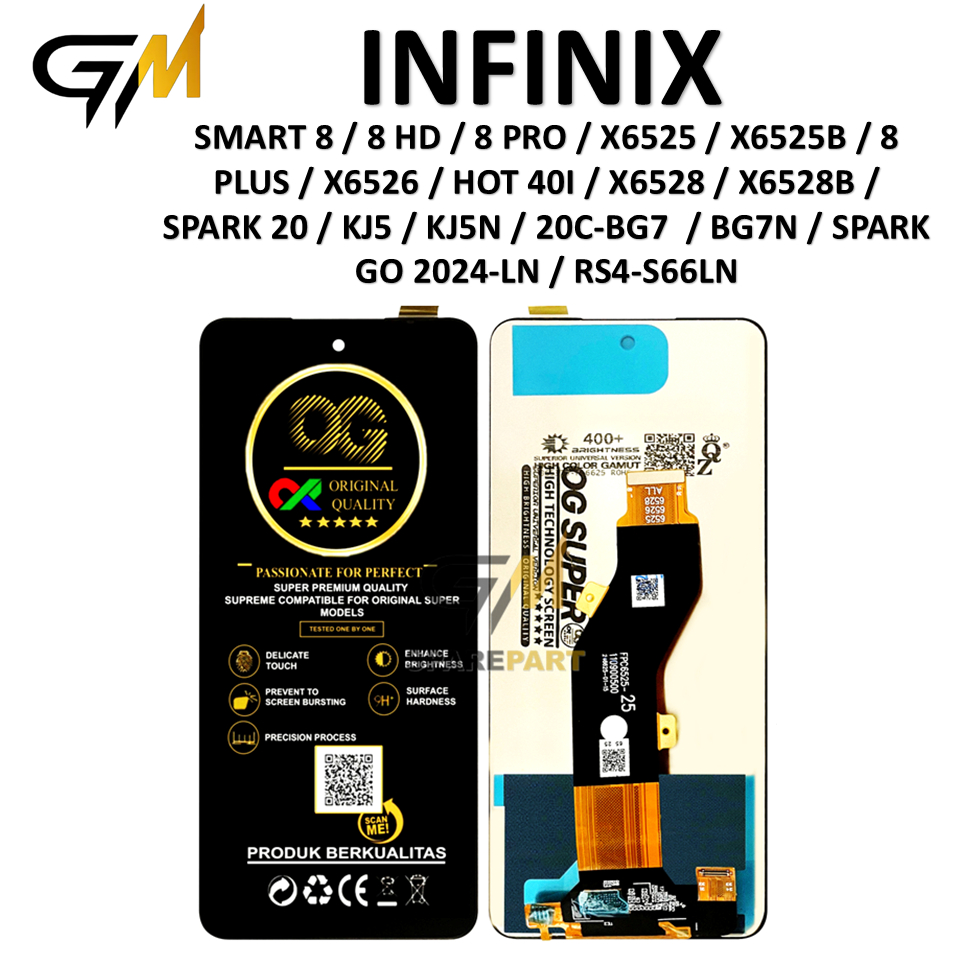 Jual LCD TOUCHSCREEN INFINIX SMART 8 / 8 HD / 8 PRO / X6525 / X6525B ...