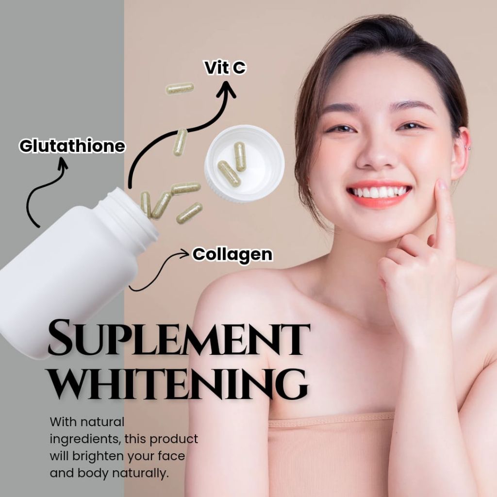 Jual SUPLEMENT WHITENING BEST PRODUK WITH COLLAGEN,VIT C & GLUTATHIONE ...