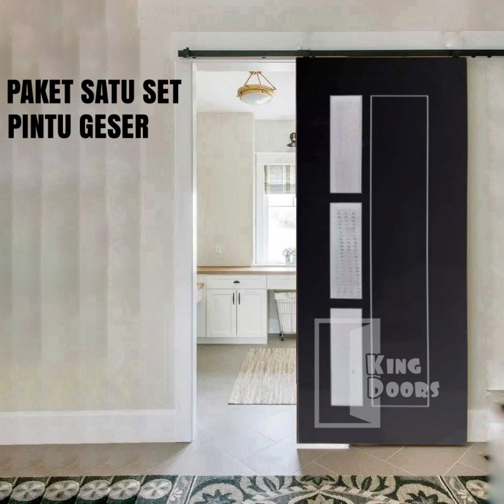 Jual pintu kamar geser | satu set pintu sliding tinggal pasang | pintu ...