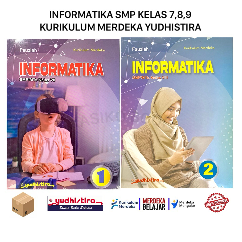 Jual Buku Informatika Kelas 7 8 9 / 1 2 3 SMP MTs Yudhistira Kurikulum Merdeka | Shopee Indonesia