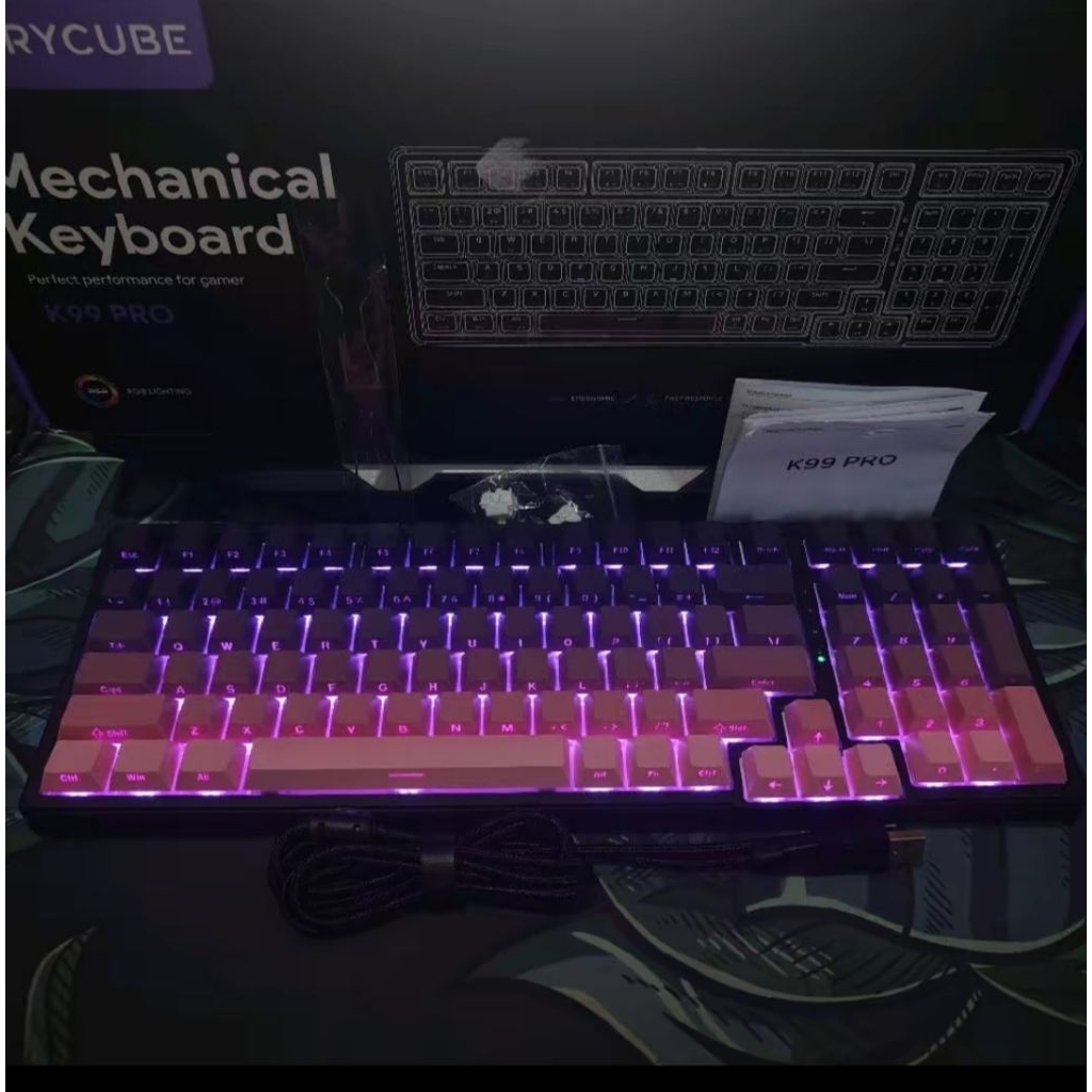 Jual FURYCUBE K99 PRO Wireless Mechanical Keyboard Gasket Struktur 5Pin ...