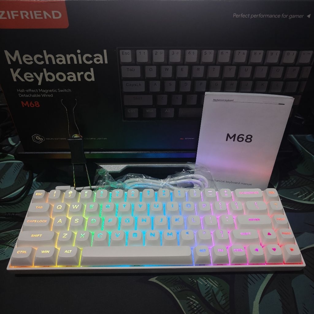 Jual ZIFRIEND M68/HZ-68 Rapid Trigger Gaming Keyboard Magnetic Switch ...
