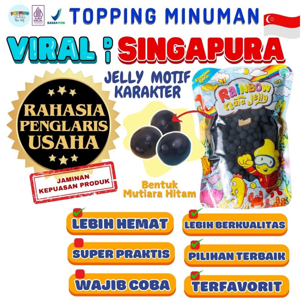 Jual Jelly Motif Karakter Topping Minuman - Jelly Bentuk Mutiara Besar ...