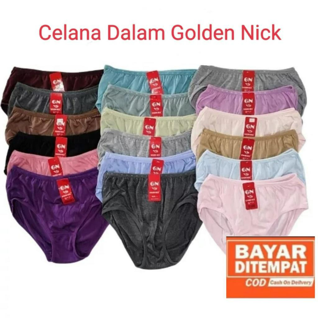 Jual CD GOLDEN NICK celana dalam setengah lusin isi 6 pcs Celana dalam wanita dewasa termurah ...