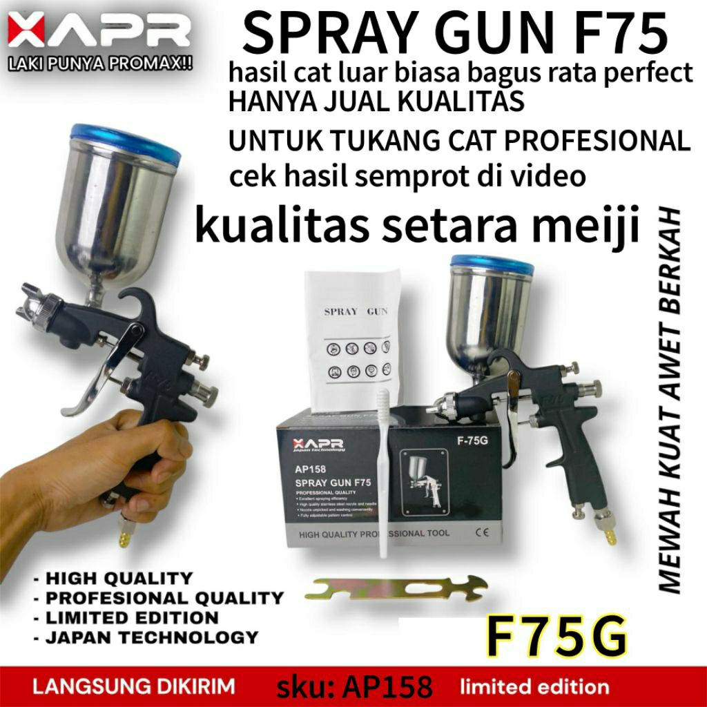 Jual XAPR spray gun F75 setara meiji alat semprot cat nozzle 1,5mm ...