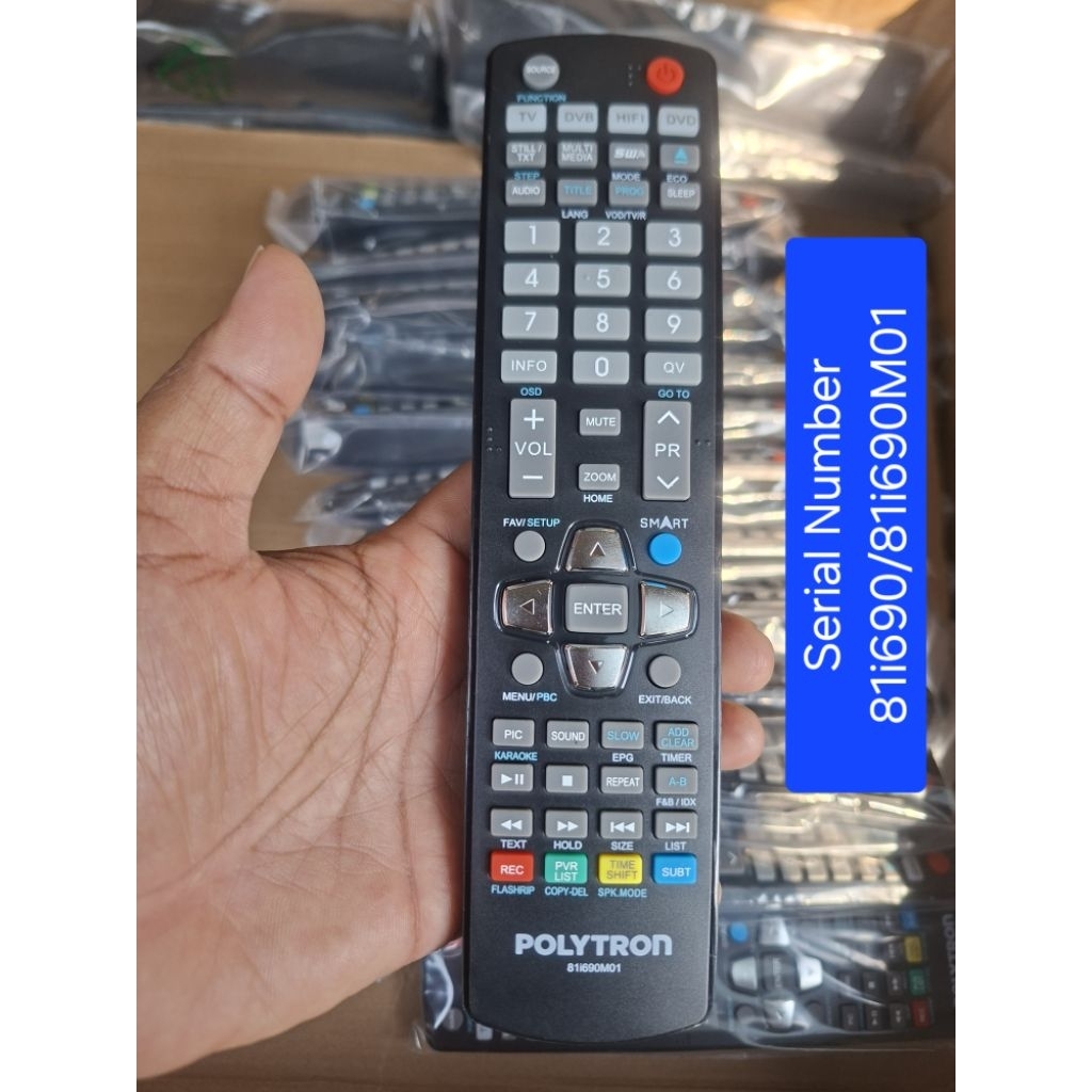 Jual REMOTE LED TV POLYTRON REMOTE UNIVERSAL SN 81i690 SMART ORIGINAL ...