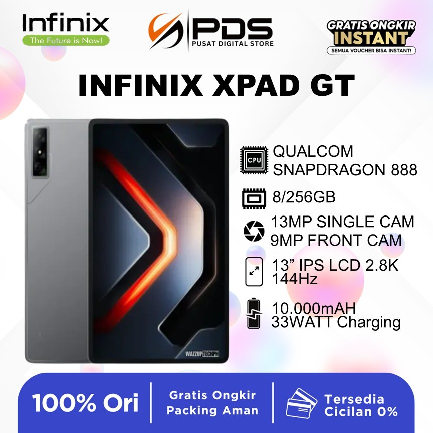 Jual Tablet Infinix XPAD GT 8/256GB WIFI Only - Qualcomm Snapdragon 888 ...