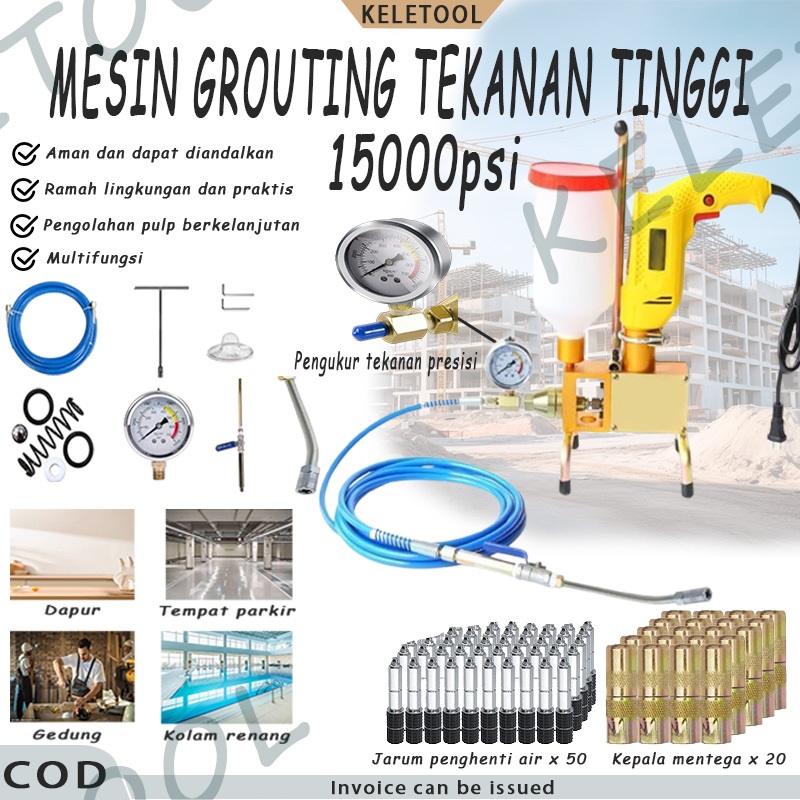 Jual Mesin Injeksi PU Beton Grouting Beton Machine Alat Injeksi Beton Injection Pump Epoxy ...