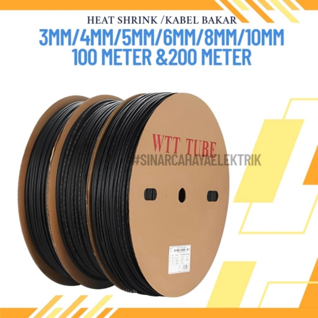 Jual Kabel isolasi bakar ukuran 3/4/5/6/8/10/Heatshrink/Selang ...