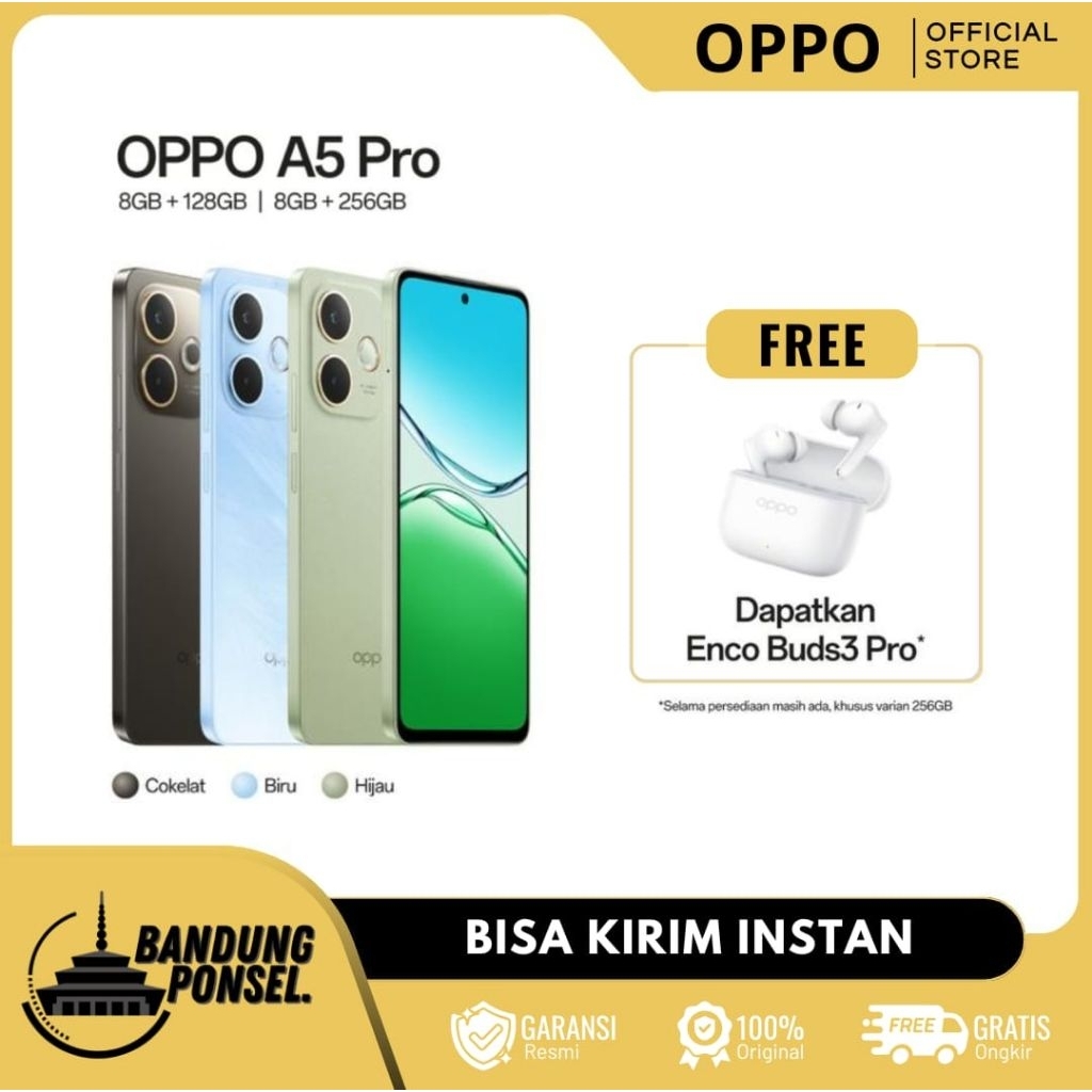 Jual OPPO A5 PRO 5G 8+8/256GB A5pro 8/128 A5pro 8/256 TAHAN BANTING, TAHAN AIR, 120Hz ULTRA ...