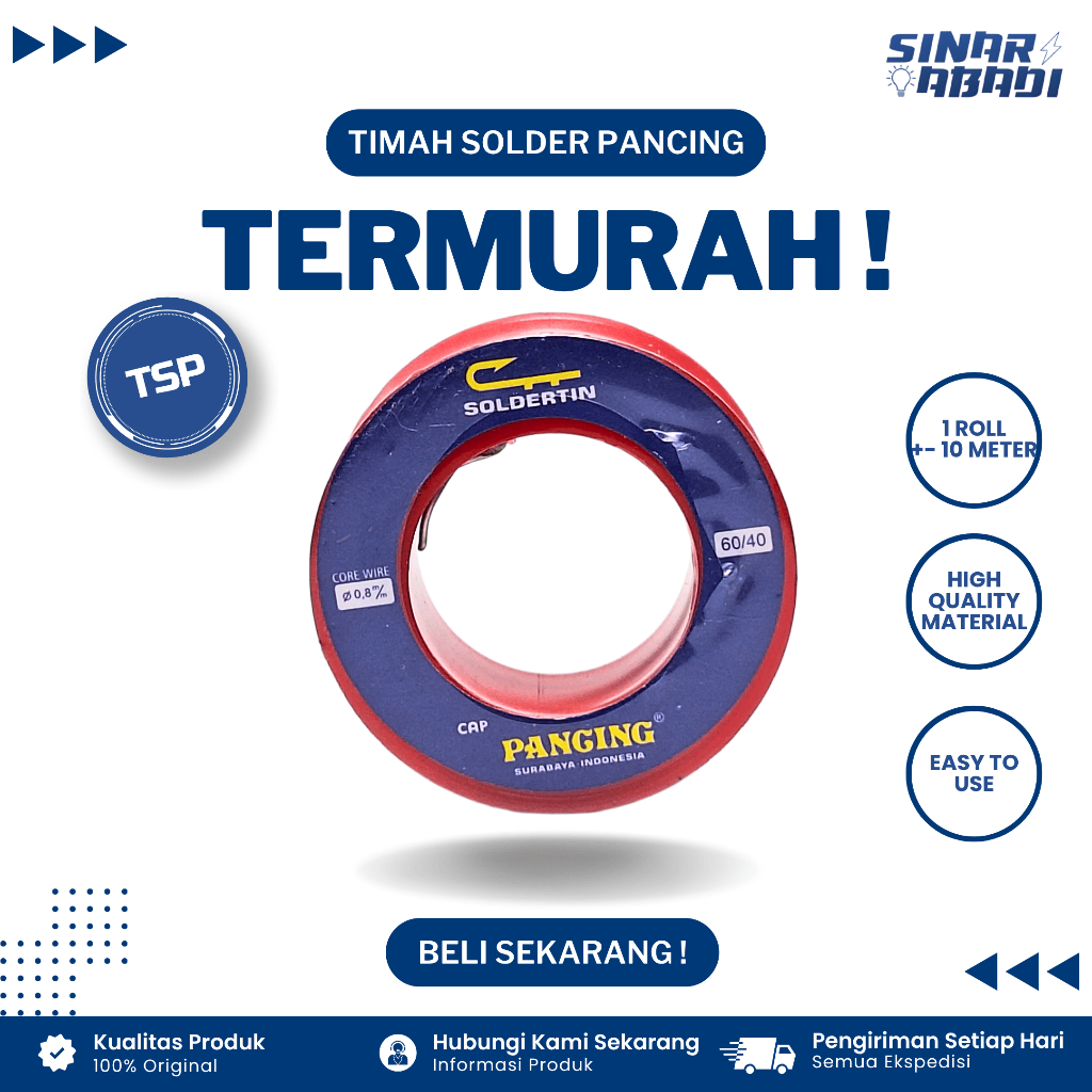 Jual Pancing Timah Solder Roll Kecil 10 Meter | Shopee Indonesia
