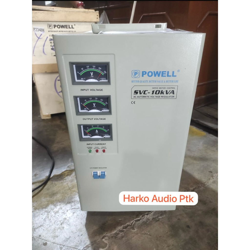 Jual Stabilizer POWELL SVC-10KVA 1 Phase dengan roda | Shopee Indonesia