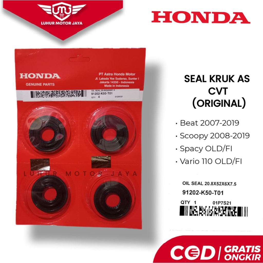 Jual Seal Sil Kruk As Kruk ORIGINAL Honda Beat OLD Beat Fi/Esp/Eco Vario 110/Seal Askruk/kruk As ...