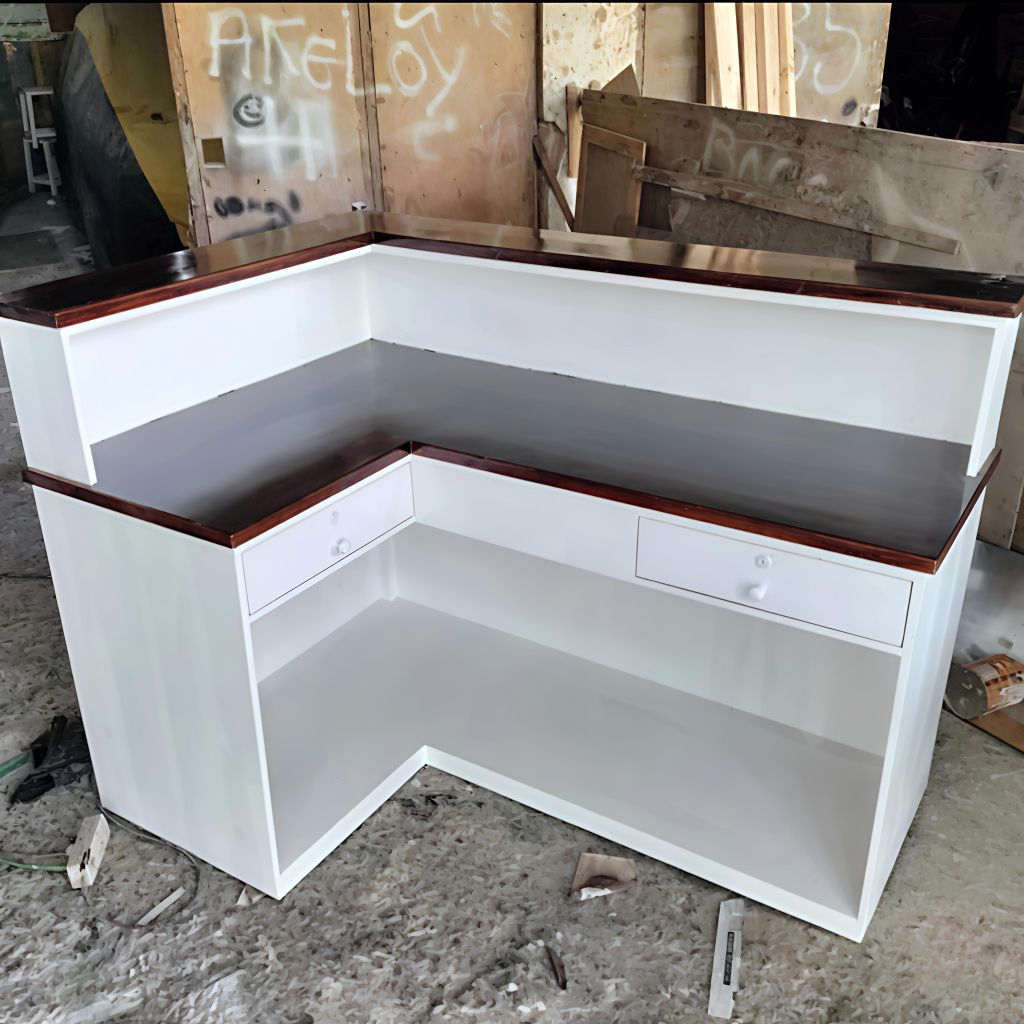 Jual MEJA KASIR Letter L | Meja bar | Meja minimarket | Shopee Indonesia