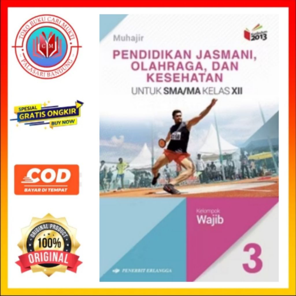 Jual BUKU PENDIDIKAN JASMANI OLAHRAGA DAN KESEHATAN SMA/MA KELAS 12 KURIKULUM 2013 BEKAS ...