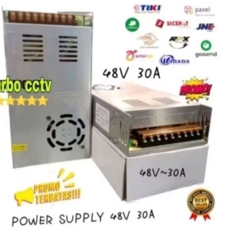 Jual switching power supply psu 48v 30A high quality 48 volt 10 ampere fan kipas PLC | Shopee ...