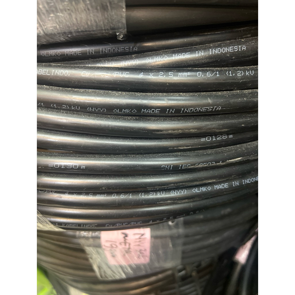 Jual Kabel listrik Kabelindo NYY 4x2.5 mm 4x2,5mm Tunggal 50m 100m / NYY 4x2,5 Kabelindo ...