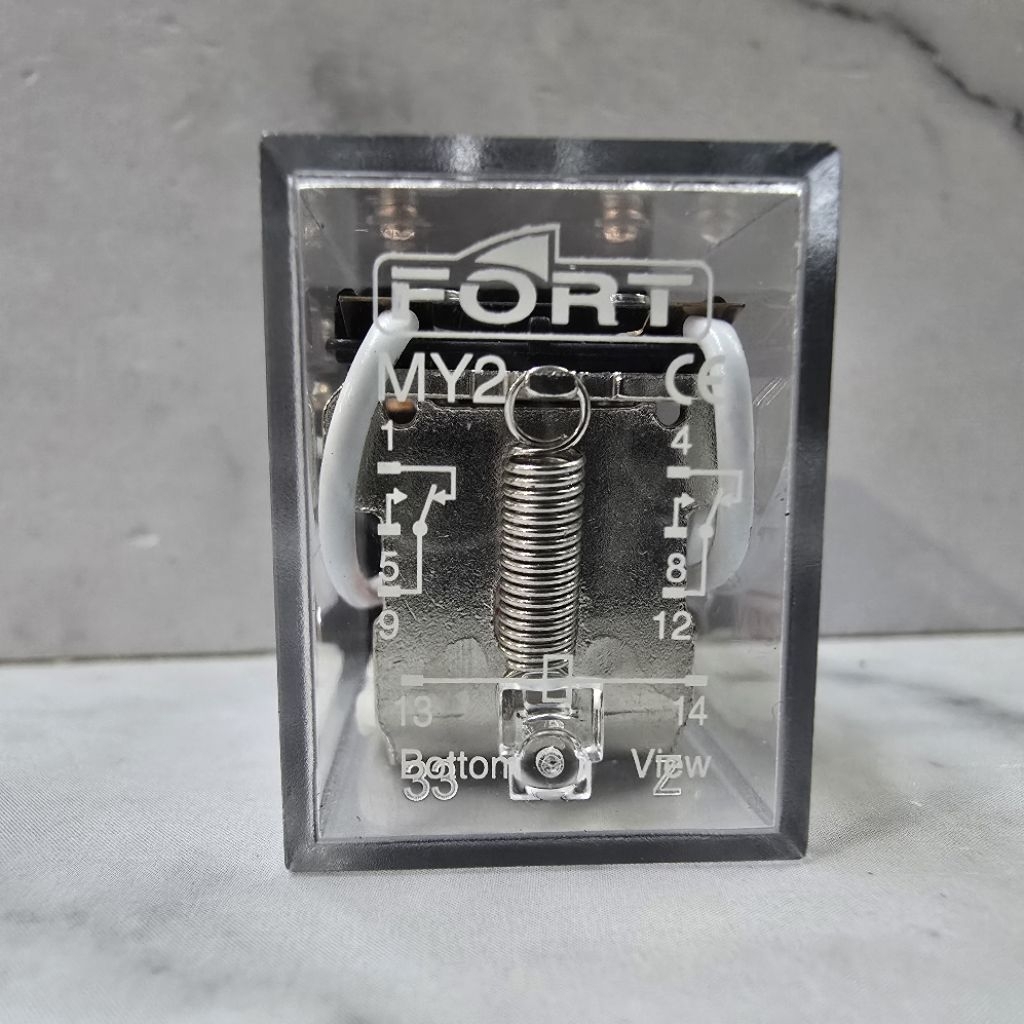 Jual RELAY MY2 220VAC + SOCKET PTF08A 8PIN FORT | Shopee Indonesia