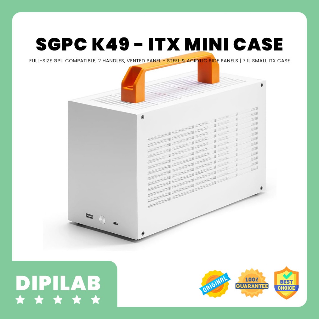 Jual ITX MINI CASE - SGPC K49 | NEW K49 | FULL-SIZE GPU COMPATIBLE, 2 ...