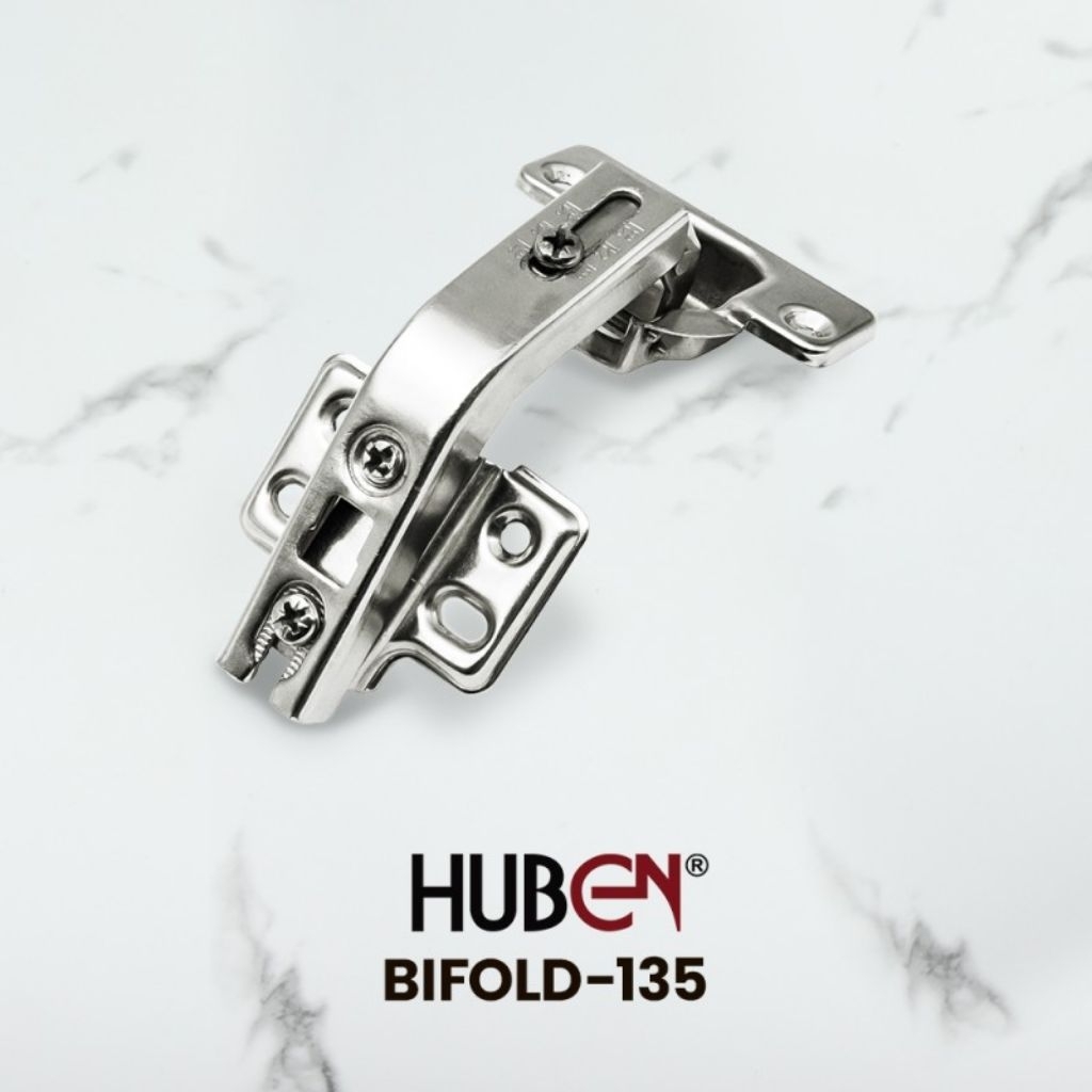 Jual ENGSEL SUDUT PINTU LEMARI / ENGSEL BIFOLD 135 HUBEN | Shopee Indonesia