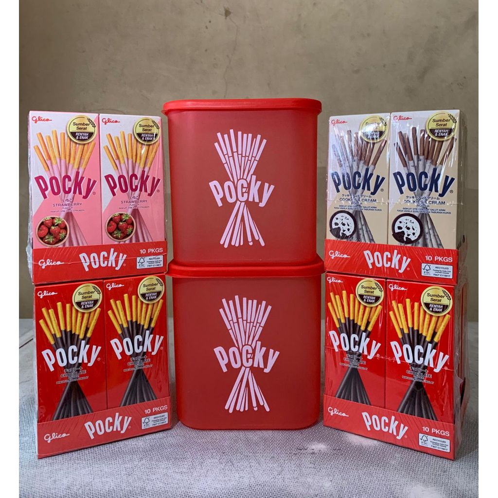 Jual Pocky mini promo 1pack (10 x 22 GR) Coklat dan Strawberry | Shopee ...
