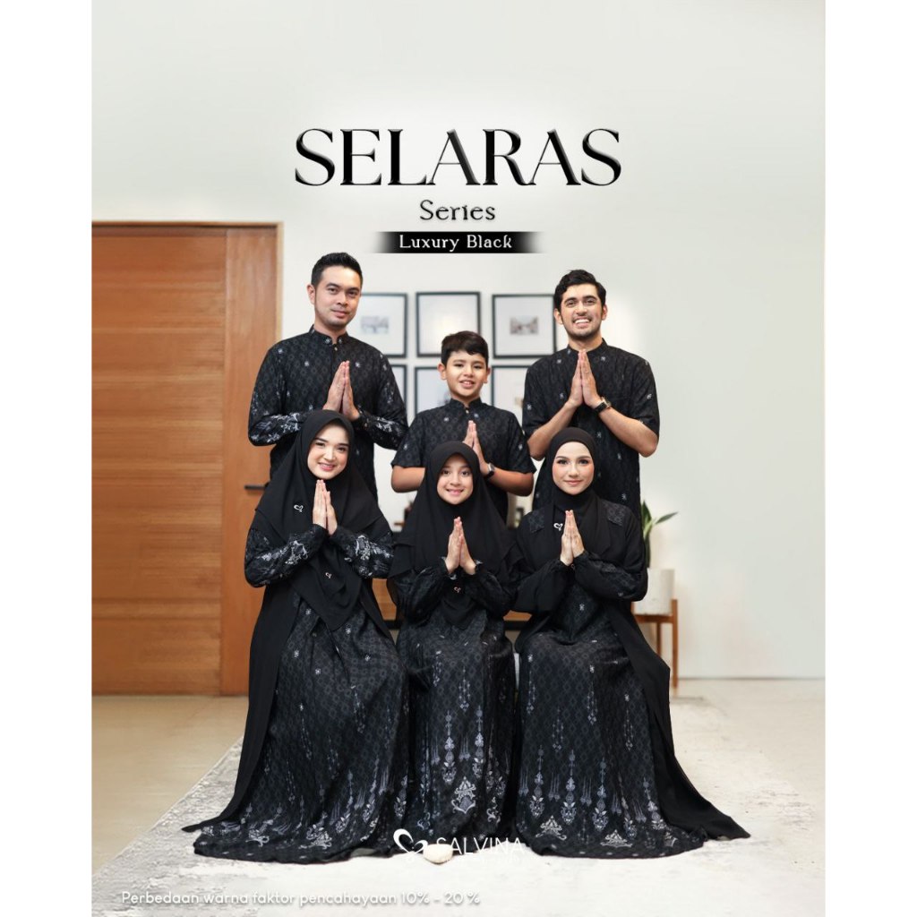 Jual !! READY STOK !! SELARAS SERIES LUXURY BLACK BY SALVINA HIJAB ...