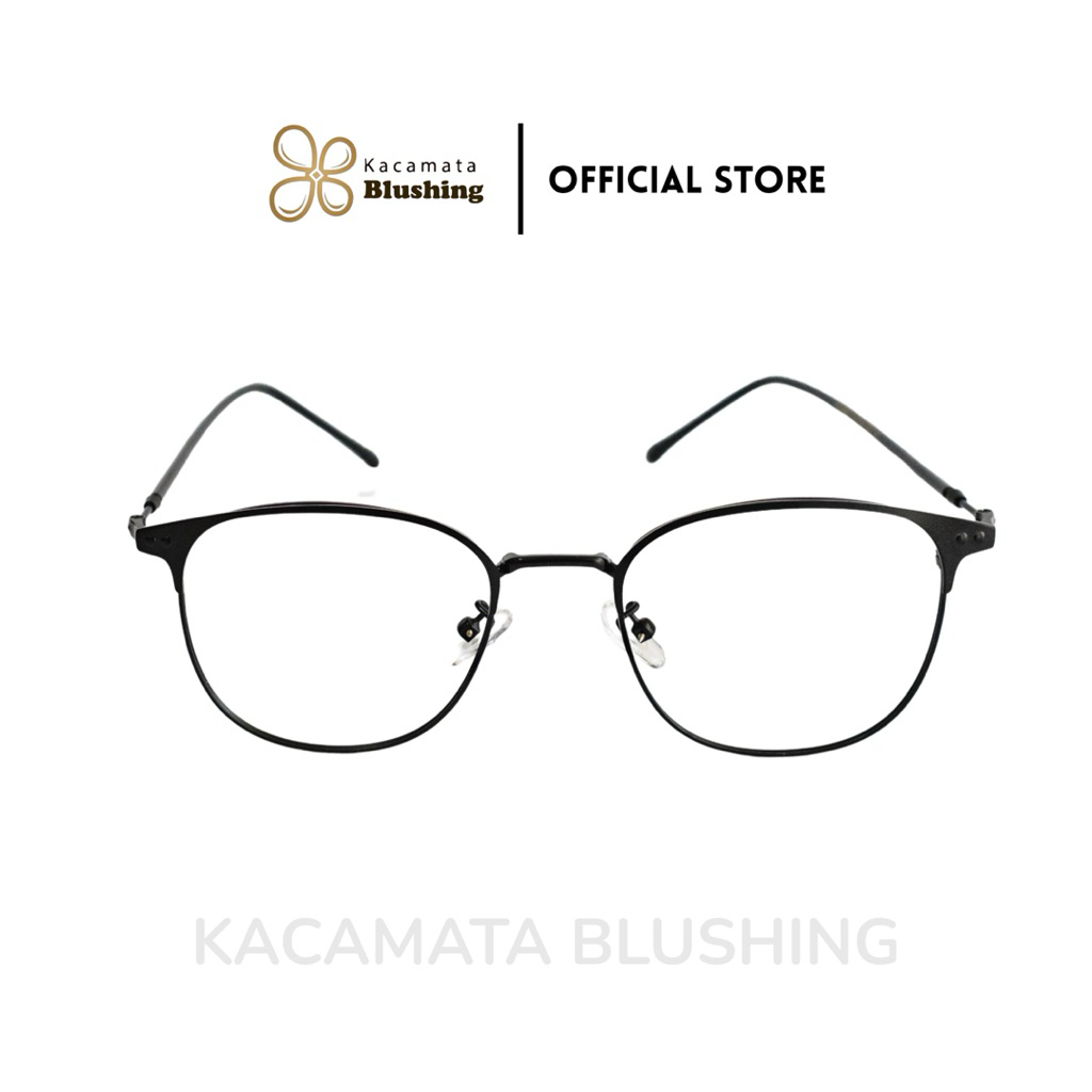 Jual Kacamata Blushing - Frame Blair Full Black | Shopee Indonesia