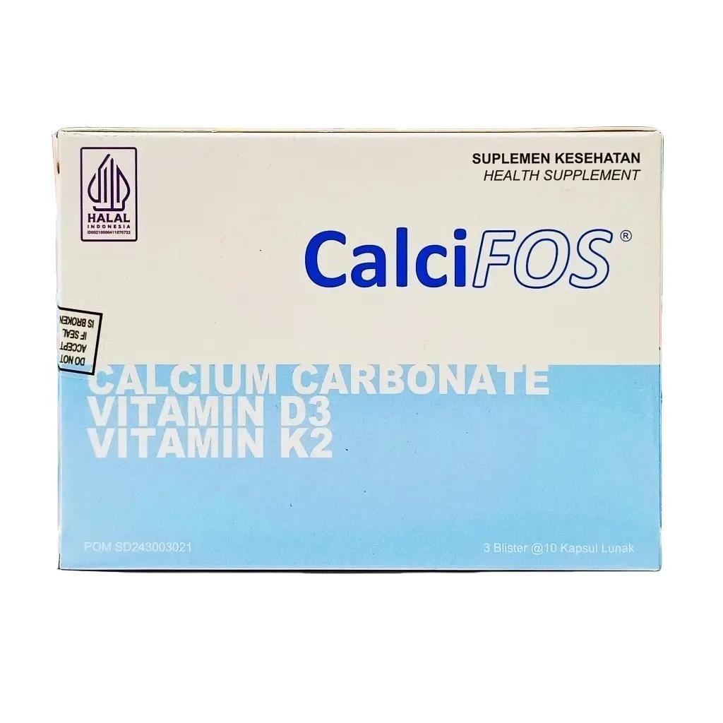 Jual Nutrindo Calcifos Box 30 Kapsul - Kalsium + Vitamin D3+K2 ...