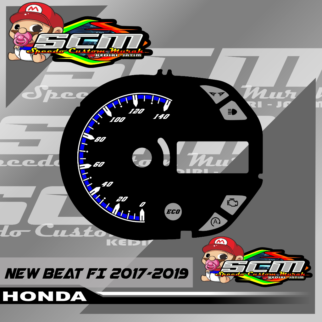 Jual PAPAN SPEEDOMETER HONDA NEW BEAT FI 2017-2019 panel spidometer ...
