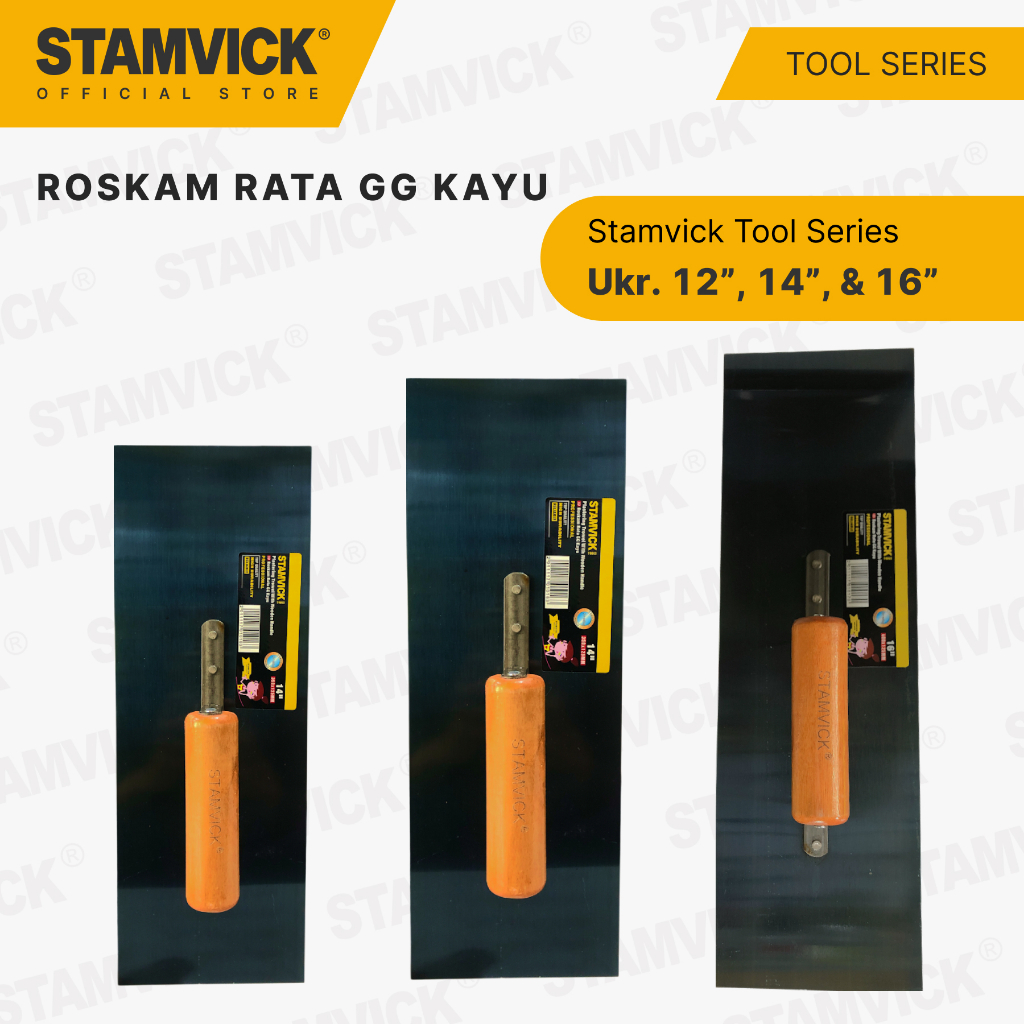 Jual Laskam Besi / Raskam / Roskam Besi Gagang Kayu Rata Stamvick ...