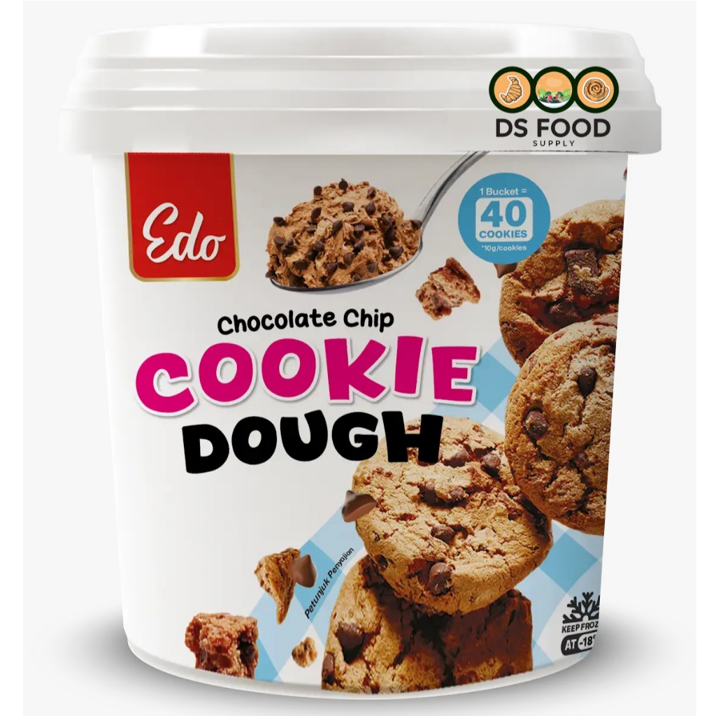 Jual Edo Cookies Dough Chocolate Chip 400gr | Shopee Indonesia