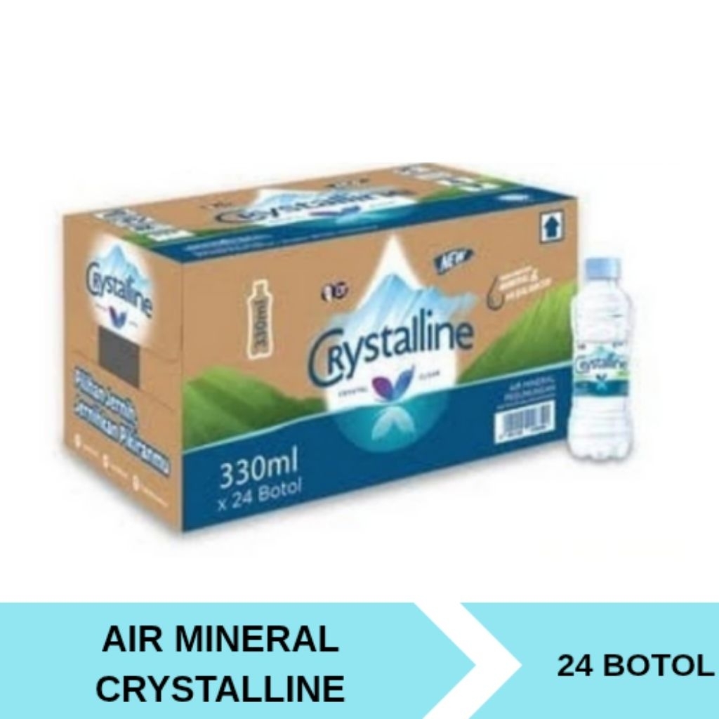 Jual AIR MINERAL CRYSTALLINE 330 ML 1 DUS ISI 24 BOTOL | Shopee Indonesia