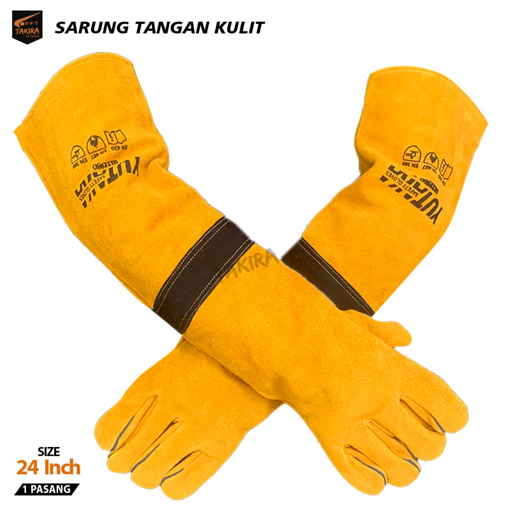 Jual Sarung Tangan Kulit Anti Cakar dan Gigit Hewan Reptil dan Anjing ...