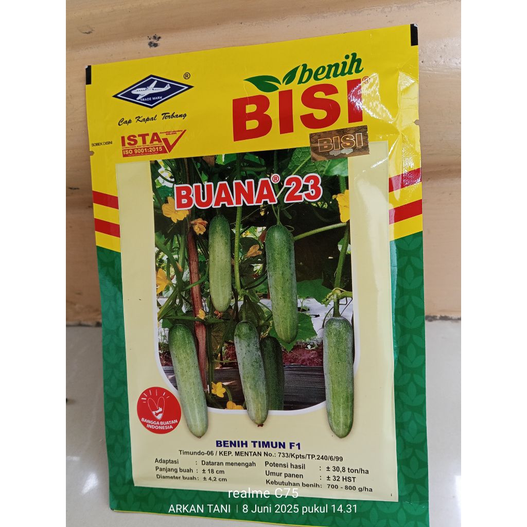 Jual BENIH TIMUN F1 BUANA 23 20 GRAM - CAP KAPAL TERBANG | Shopee Indonesia