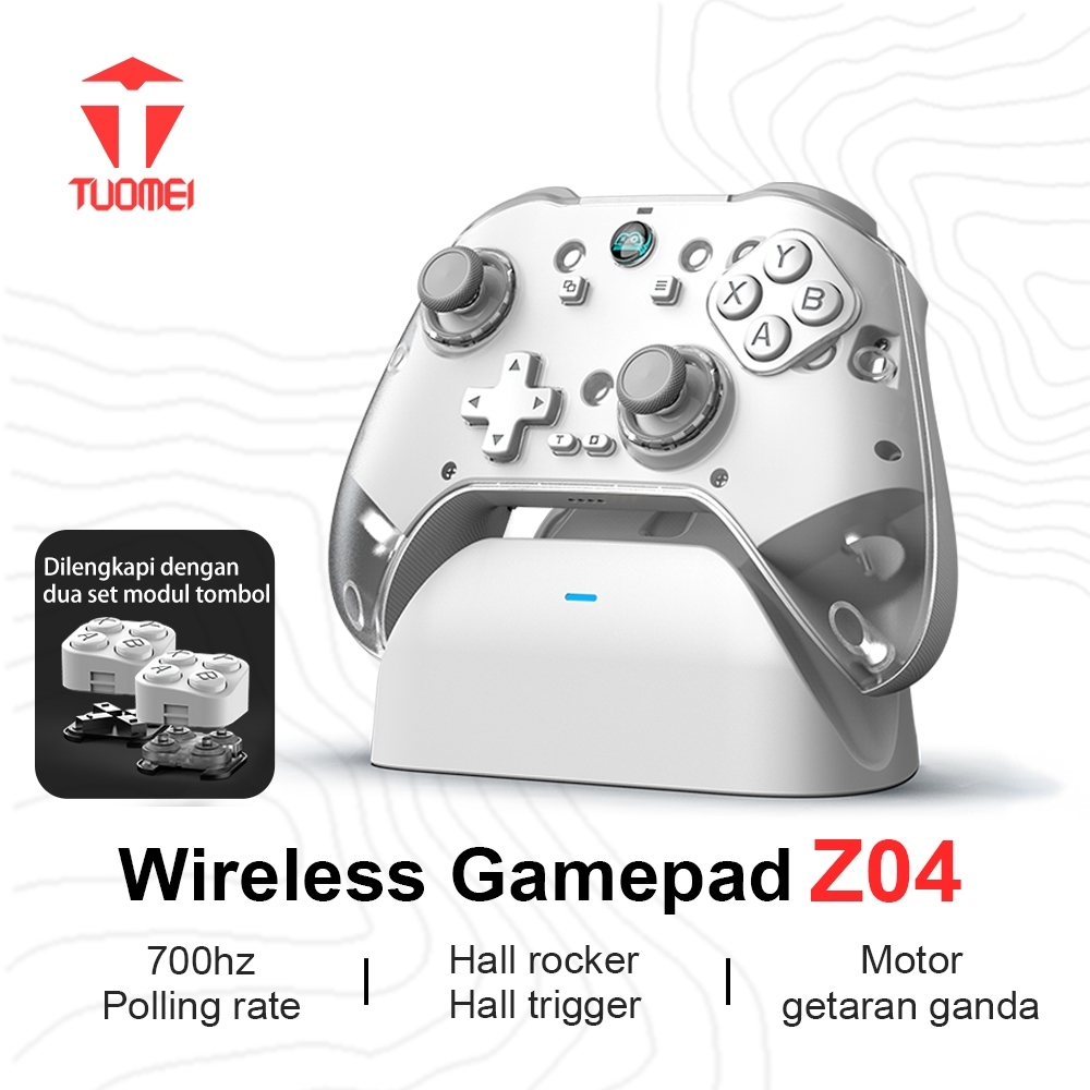 Jual TUOMEI Hall Gamepad Z04 Wireless Double Hall 700hz Polling Rate ...