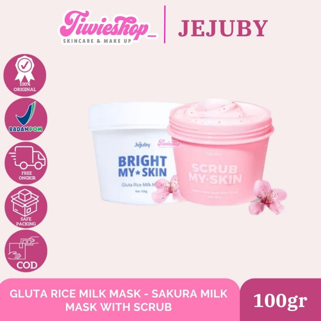 Jual [READY] JEJUBY GLUTA RICE MILK MASK 2IN1 BODY BLEACHING & SLEEPING ...